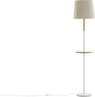 Venture Design Venture Home - Hattman Beleuchtung Stehlampe 36x36x165cm stof beige, wei&szlig;, Holz