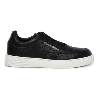 Giuliano Galiano Schwarze Ledersneaker mit Logo - - Shoes - Herren - Schwarzk - 47 EU