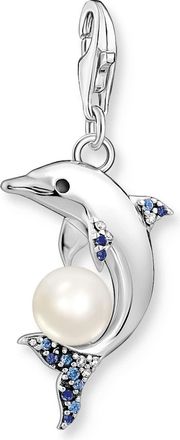 Thomas Sabo Charm-Anhänger Delfin mit Perle 925 Sterlingsilber 1889-664-7