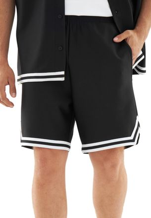 Johnny Urban Kurze Hose Herren Schwarz - Parker - Shorts mit Kordelzug - 260 GSM Stoffgewicht - Casual Basketball Shorts mit Taschen - Elastischer Bund - Freizeit 