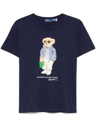 Polo Ralph Lauren t-shirt à motif Polo Bear - Bleu