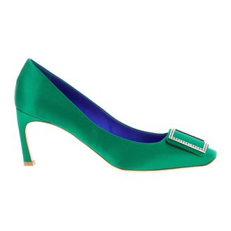 Roger Vivier Femme, Chaussures, Vert, Taille: 39 1/2 EU Trompette Escarpins