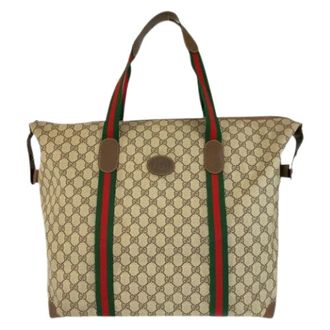 Gucci unisex, Pre-owned, Beige, Taille: ONE Size Sac Boston GG Supreme Pre-owned