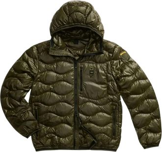 Blauer doudoune à capuche - Vert