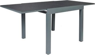 Paris Prix Paris Prix - Table de Jardin Extensible Haria 80-160cm Gris