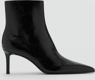 Mango Bottines pointues &agrave; talon noir - Femme - 42 - MANGO