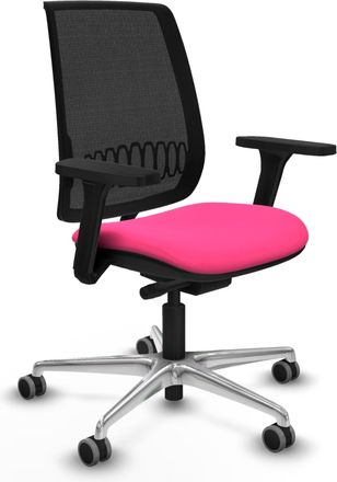 Piqueras y Crespo Palo Alares Schreibtischstuhl mit 3D-Armlehnen, h&ouml;henverstellbare Lendenwirbelst&uuml;tze, ausgestattet mit Syncro/Traslack und eingespritztem Schaumstoff,