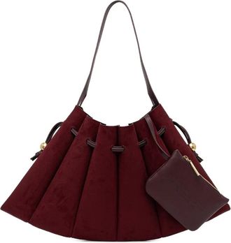 Themoir&egrave; drawstring panelled tote bag - Rot