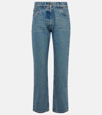 Prada Jean droit à taille mi-haute