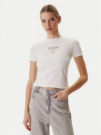 Guess T-Shirt W6RI15 J1314 &Eacute;cru Regular Fit