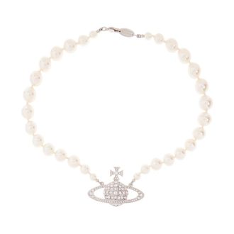 Vivienne Westwood Femme, Accessoires, Gris, Taille: S Collier de perles
