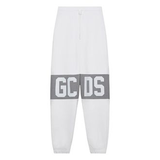 GCDS Band Logo Sweatpants - - Trousers - Herren - Wei&szlig; - XS