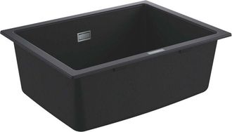 GROHE Abw&auml;schen - Kompositsp&uuml;le K700 mit Ablaufgarnitur, 61x46 cm, schwarz Granit 31655AP0 - Grohe