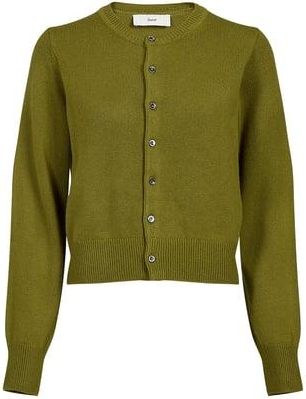Dunst Cardigan droit col rond boutonn&eacute;