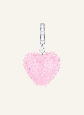Crystal Haze Crystal Haze Anh&auml;nger Jelly Heart Pave Connector Baby Pink By Glambou silber
