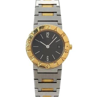 Bulgari Montre Pre-owned Vintage - Femme - Pre-owned - Noir - Taille: ONE Size