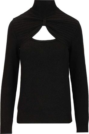 Valentino Garavani Pull Col Roul&eacute; - Noir