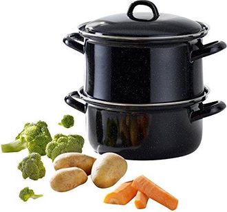 Riess Kelomat Cuiseur &agrave; pommes de terre en fer, noir, 40 x 23 x 13 cm