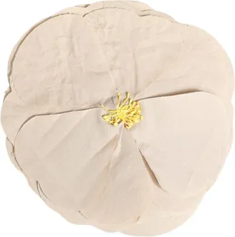 Dolce & Gabbana Homme, Accessoires, Beige, Taille: ONE Size Broche Florale en Popeline