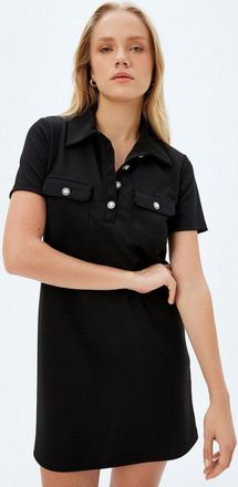 Koton A-Linien-Kleid Mini L&auml;nge A Form A-Linien-Kleid