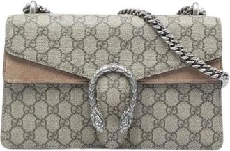 Gucci Pre-owned Daim sacs-gucci - Femme - Pre-owned - Beige - Taille: ONE Size