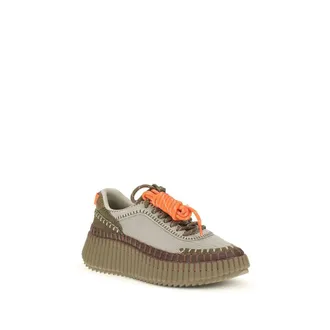 Chlo&eacute; Womens Bicolor Polyurethane Athletic Sneakers