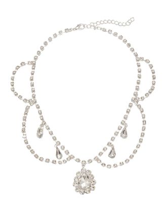 8 by YOOX rhinestone necklace