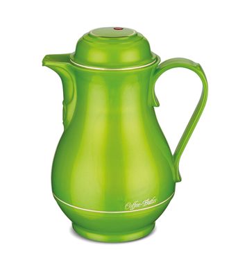 Rotpunkt Isolierkanne 330 Christa 1,0 l | Zweifunktions-Drehverschluss | BPA Frei- gesundes Trinken | Made in Germany | Warm + Kalthaltung | Glaseinsatz | Shin