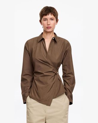 Arket Wickelhemd -Beige