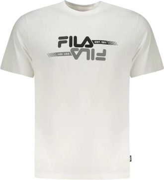 Fila Cotton T-Shirt - - Tops - Herren - Wei&szlig; - L
