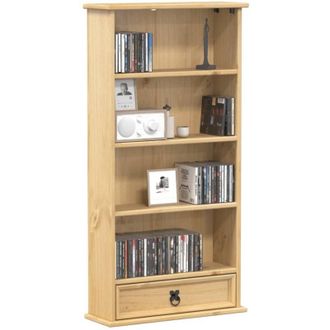 vidaXL Armoire &agrave; cd Corona 52x17,5x103 cm bois de pin massif