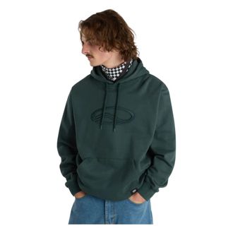 Vans Homme, Sweatshirts et sweats &agrave; capuche, Vert, Taille: XL Oval Loose Fleece