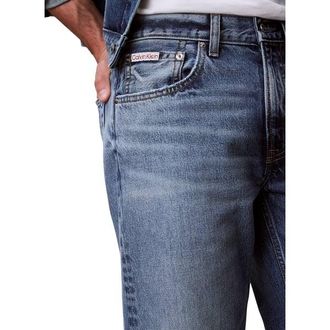 Calvin Klein Jean droit d&eacute;lav&eacute; en coton