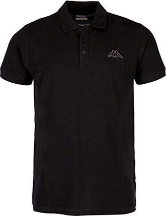 Kappa Unisex Polo Shirt Women Men 303173 Black, Gr&ouml;&szlig;e Bekleidung:M