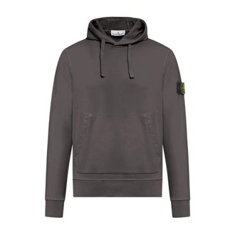 Stone Island Homme, Sweatshirts et sweats &agrave; capuche, Gris, Taille: M Sweat &agrave; capuche avec logo