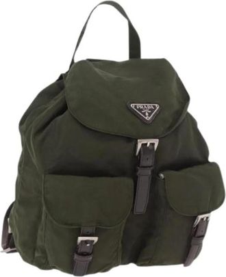 Prada Pre-owned Vintage Rucksack - - Pre-owned - Damen - Gr&uuml;n - ONE SIZE