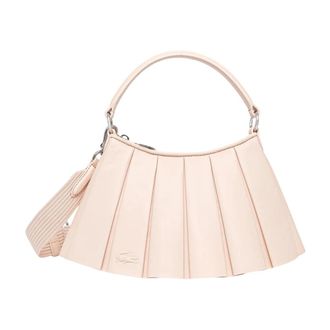 Lacoste Kleine Lenglen Ledertasche - - Bags - Damen - Rosa - ONE SIZE