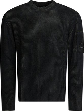 C.P. Company C.p. Company, Homme, Pulls, Vert, Taille: XL Pull ras du cou en maille polaire