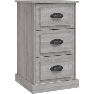 vidaXL Table de chevet,Tables dappoint sonoma gris 39x39x67 cm bois dingénierie Vidaxl
