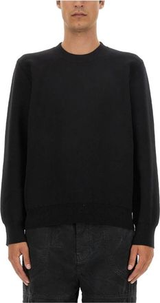 Off-white Homme, Sweatshirts et sweats &agrave; capuche, Noir, Taille: M 3D Arrow Knit Crewneck