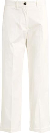 Nine In The Morning Femme, Pantalons, Blanc, Taille: W26 Montana Low Rise Chino