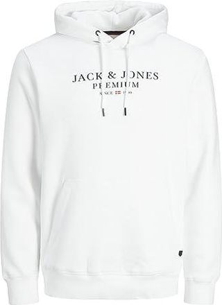 Jack & Jones Homme Jprbluarchie Hood Noos Sweatshirt &Agrave; Capuche, Blanc., M EU
