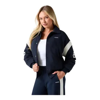 Guess Femme, Vestes, Bleu, Taille: 40 FR Danika Bomber Padded