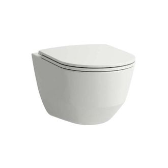 Laufen Laufen Pro - Wand-WC Compact mit SLIM Sitz, SoftClose, Rimless, wei&szlig; H8669550000001