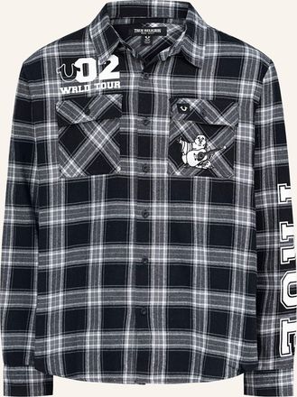 True Religion Flannell Hemd schwarz