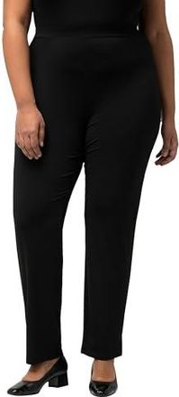 Ulla Popken Pantalon en Jersey, Noir, 47W / 32L Femme
