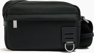 Le Tanneur Petit sac bandouli&egrave;re Basile en toile nylon et cuir lisse