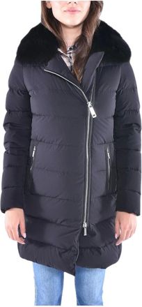 Moorer Femme, Vestes, Noir, Taille: 46 FR Piumino Angele-Le