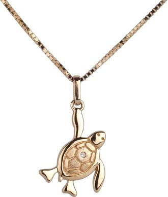 Edenly Baby Schildkröte - große - Gelgold - 9 Karat