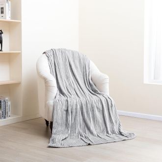 Paco Home Kuscheldecke Flauschig Wohnzimmerdecke Überwurfdecke Kuschelige Couchdecke Bett Weiche Decke Wohndecke Sofa, Farbe:Grau, Größe:200x240cm